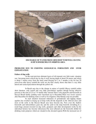 sustainable development of ground water resources in Shirpur taluka | PDF