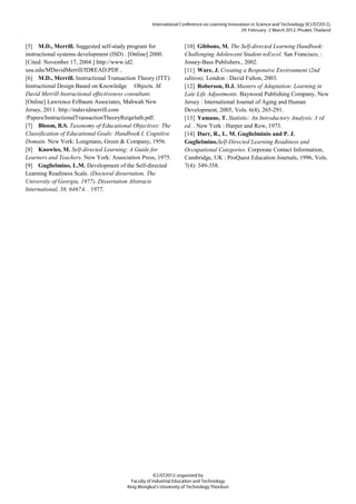 Self-directed Learning Readiness Study for Undergraduate Students: A ...