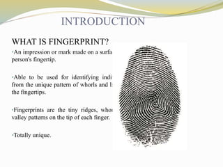 "FingerPrint Recognition Using Principle Component Analysis(PCA)” | PPTX