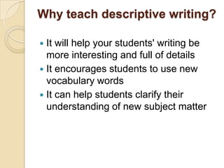 writing modes( narrative, descriptive and argumentative) | PPTX