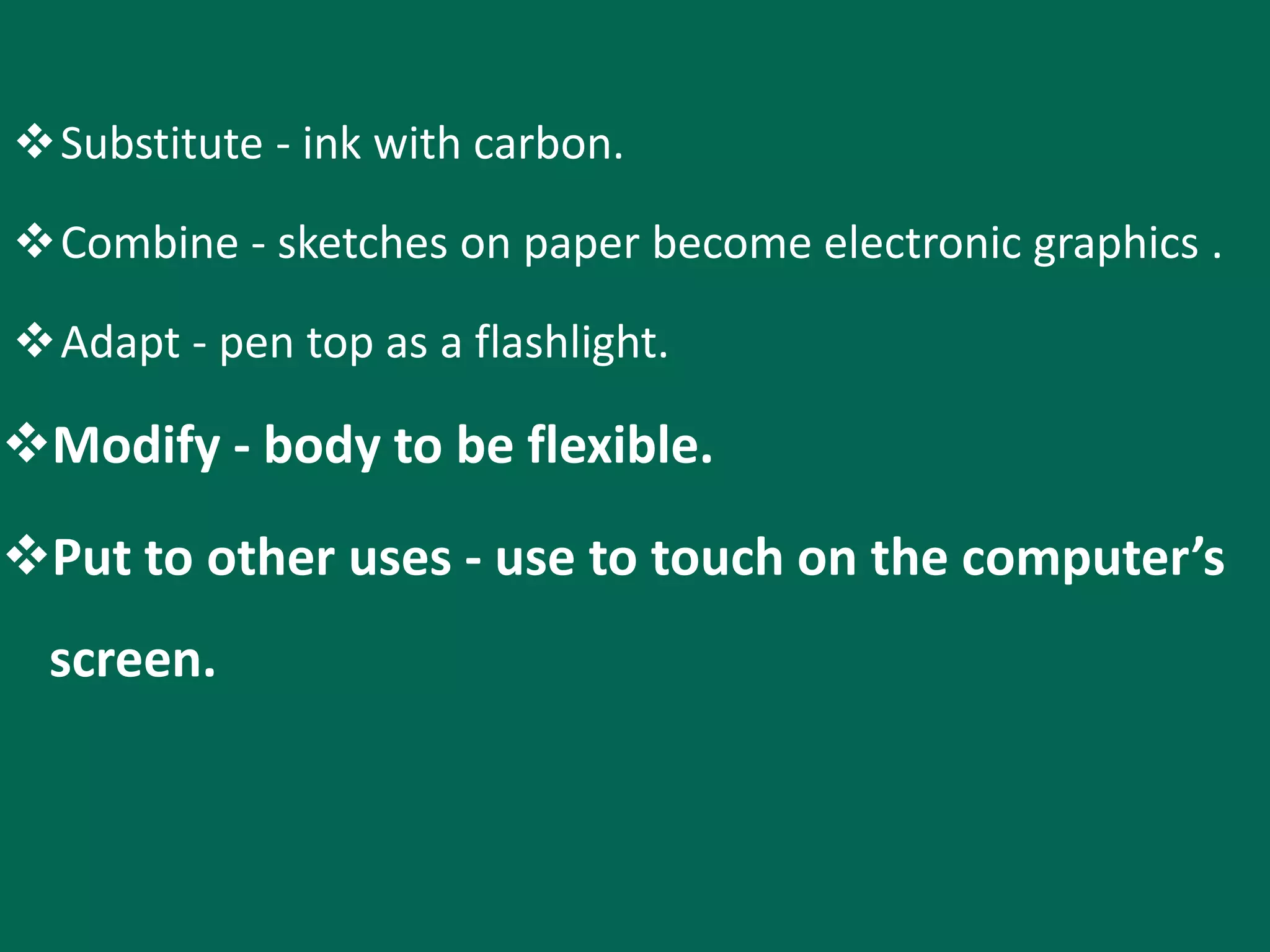 S.C.A.M.P.E.R Method | PPTX