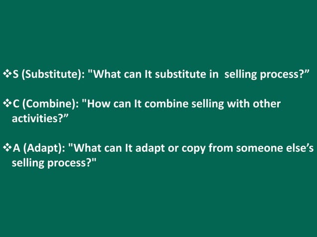 S.C.A.M.P.E.R Method