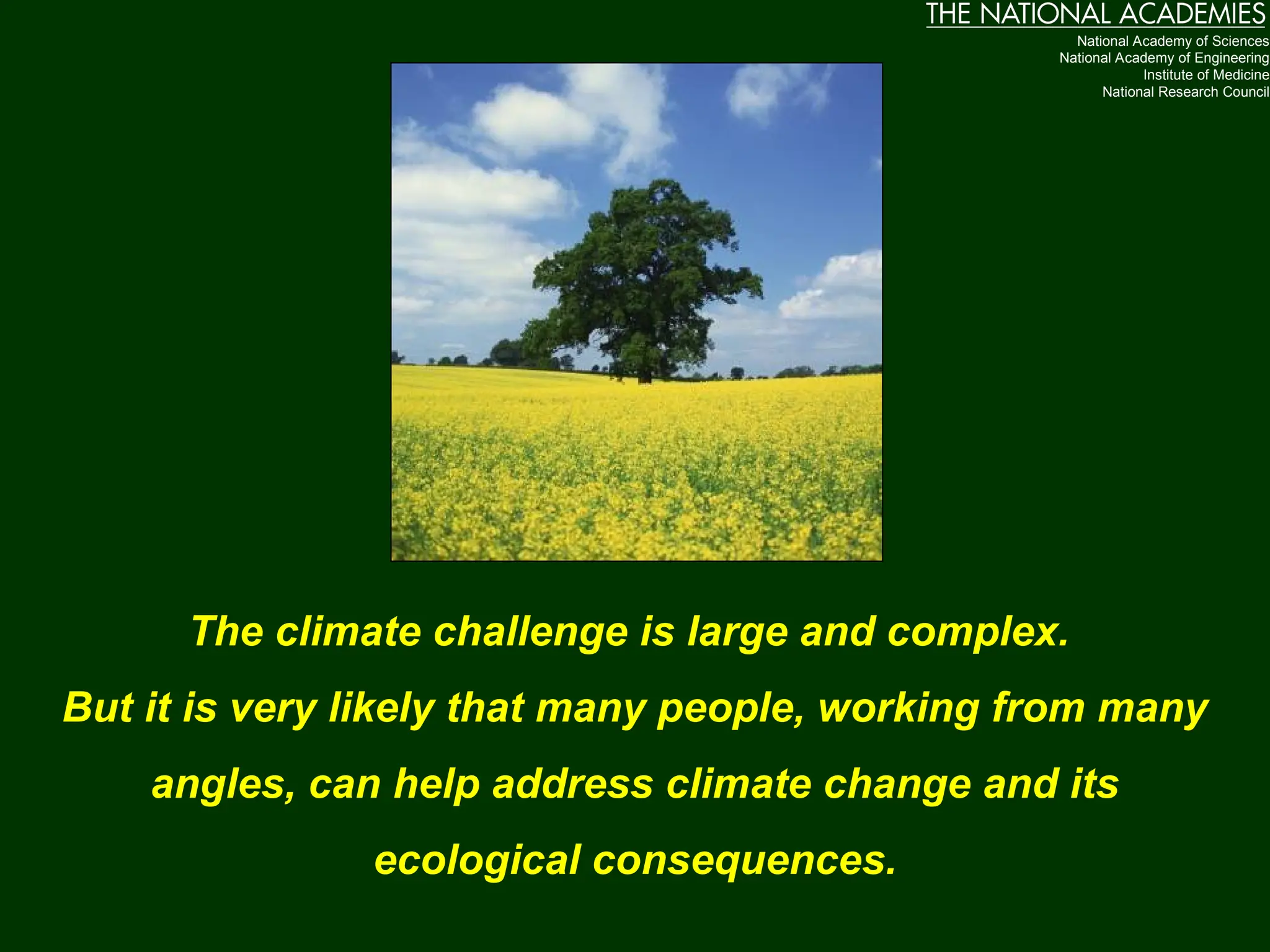 Ecological impacts of climate change and | PPT