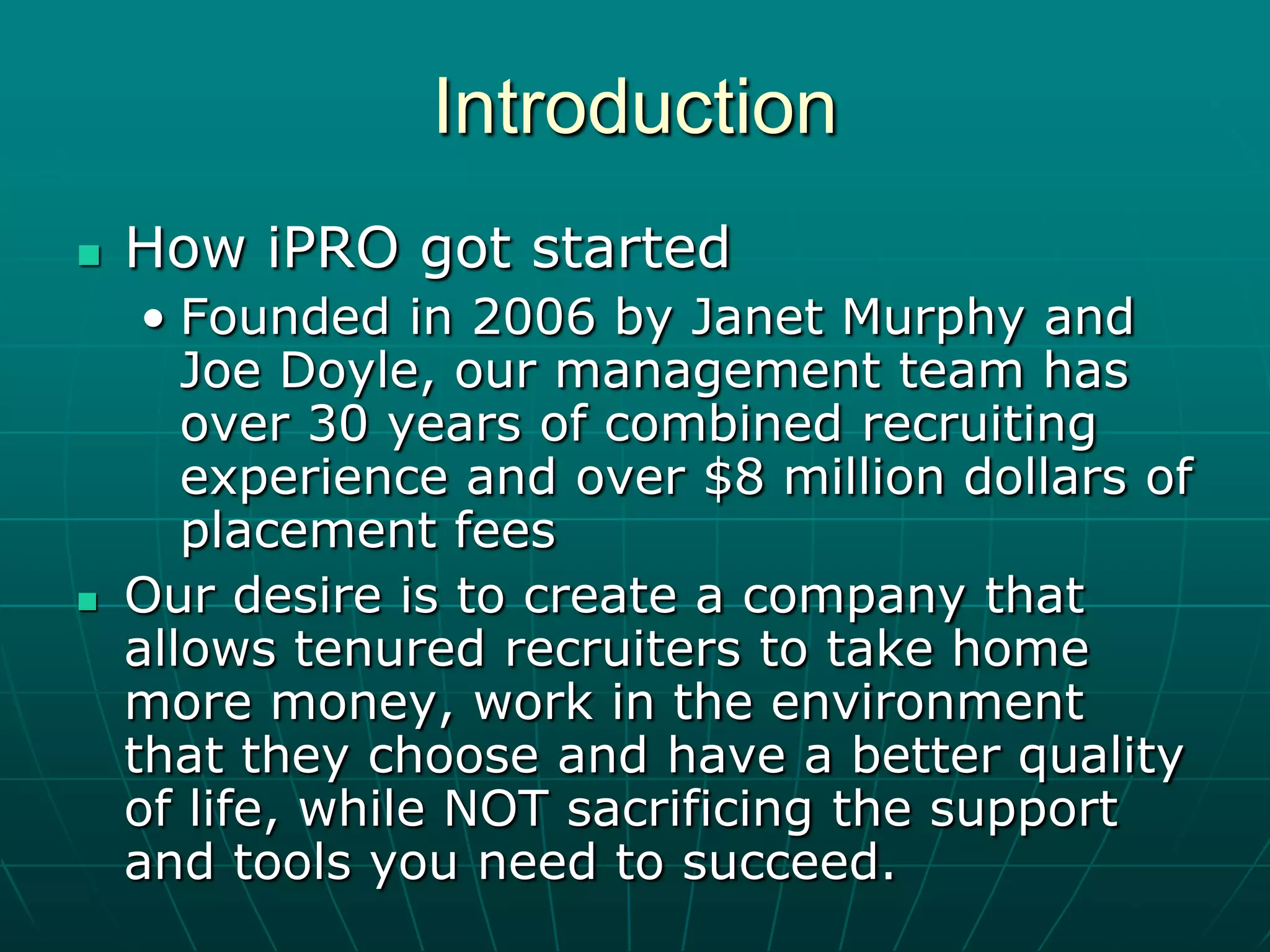 Full presentation for iPRO | PPSX