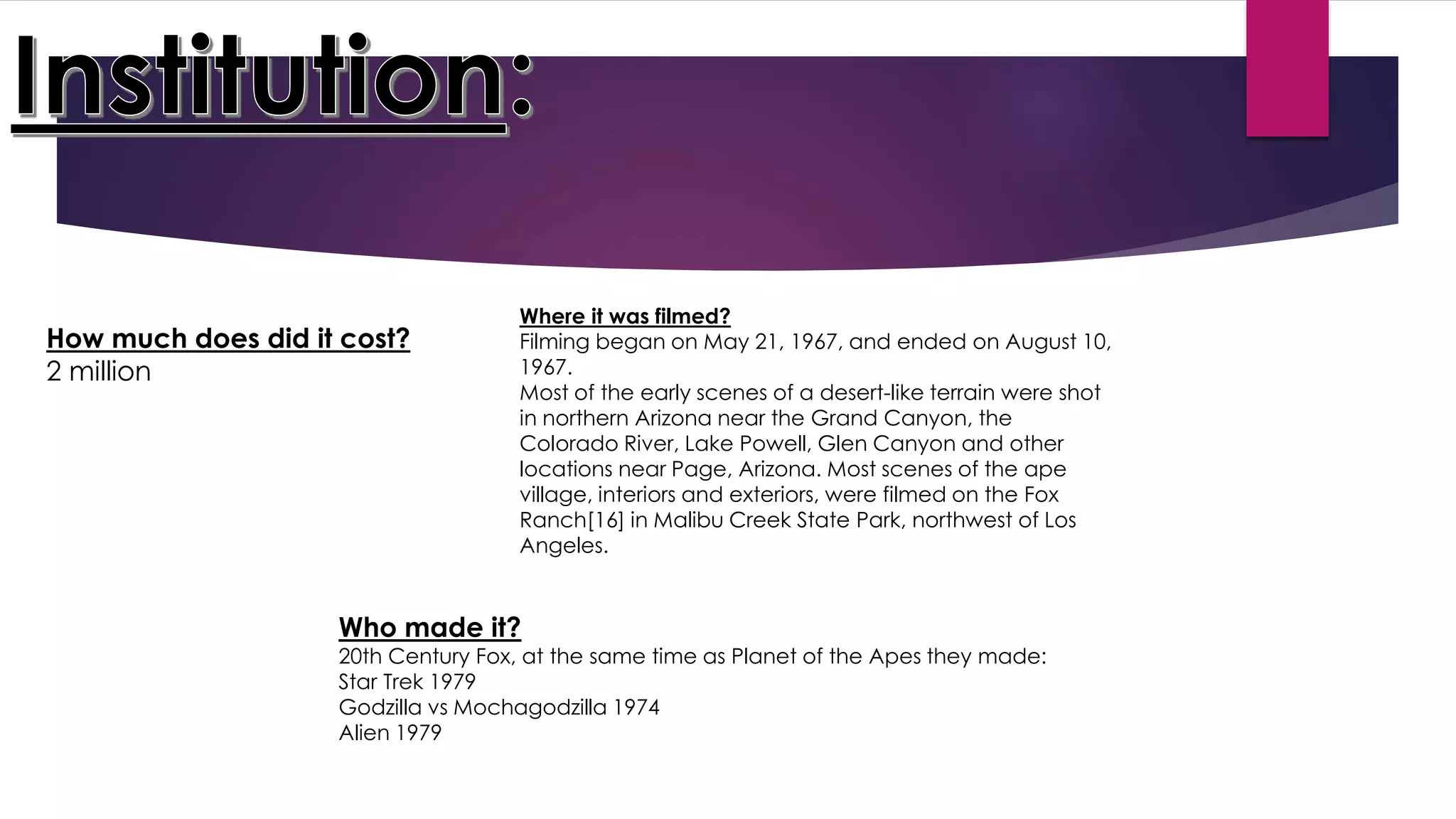 Full presentation planet of the apes | PPTX | Science Fiction | Genres