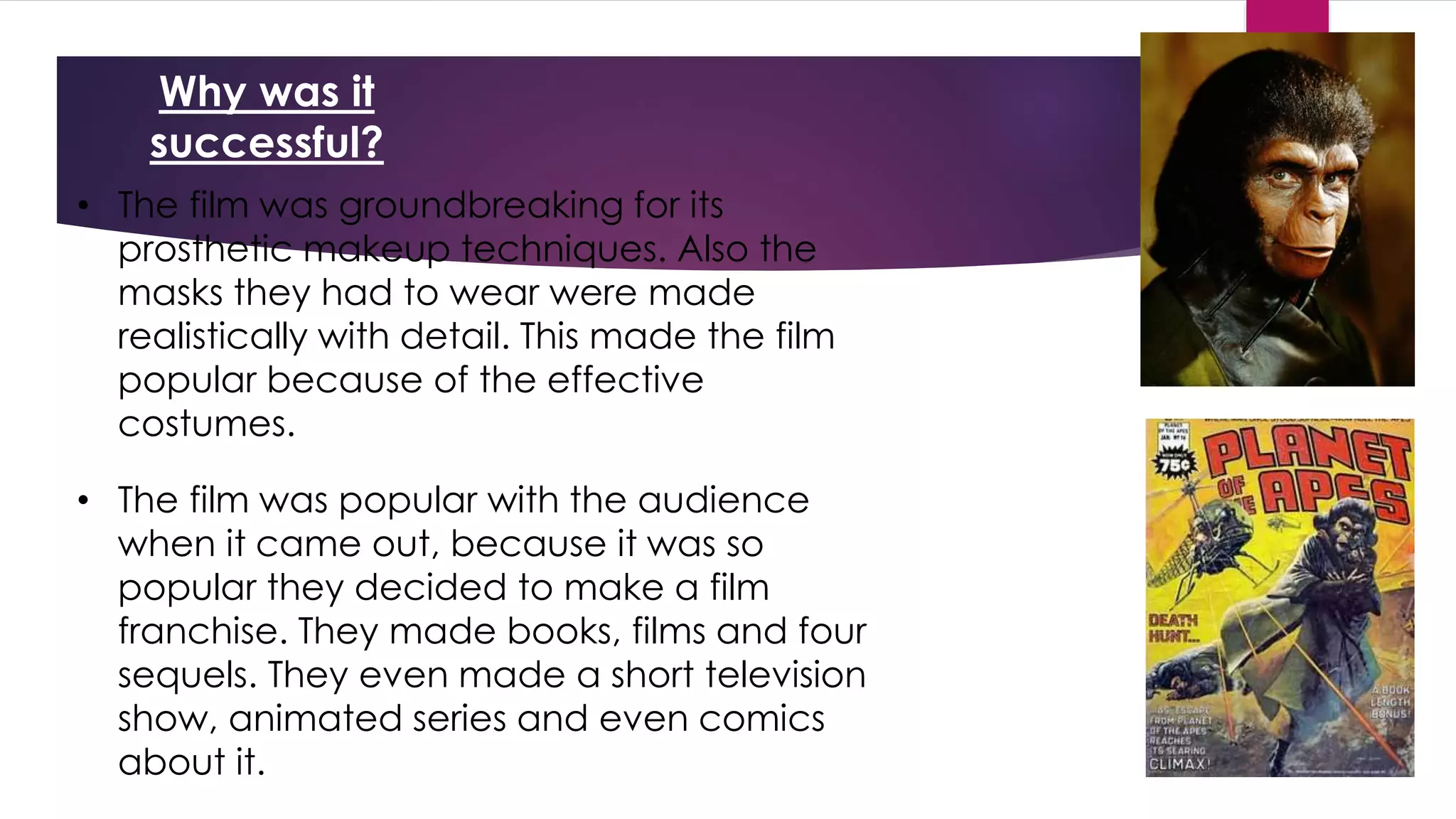 Full presentation planet of the apes | PPTX | Science Fiction | Genres