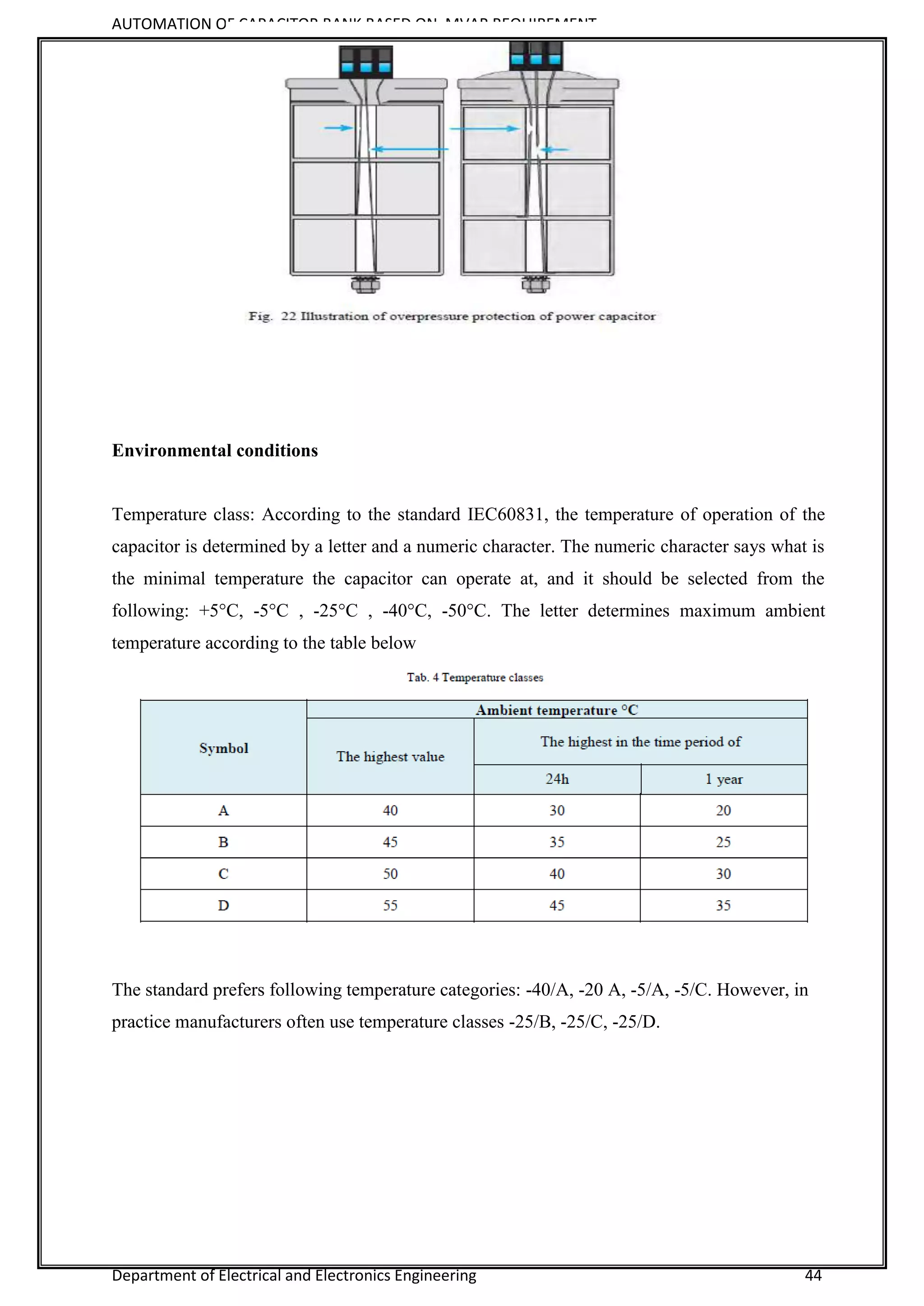 Automation of capacitor banks based on MVAR Requirement | DOCX