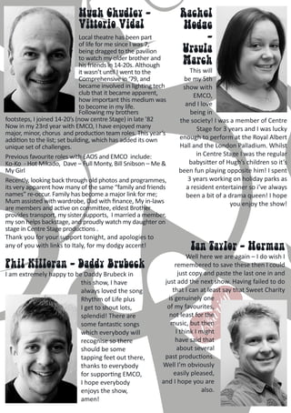 EMCo 'Sweet Charity' Programme 2012 | PDF