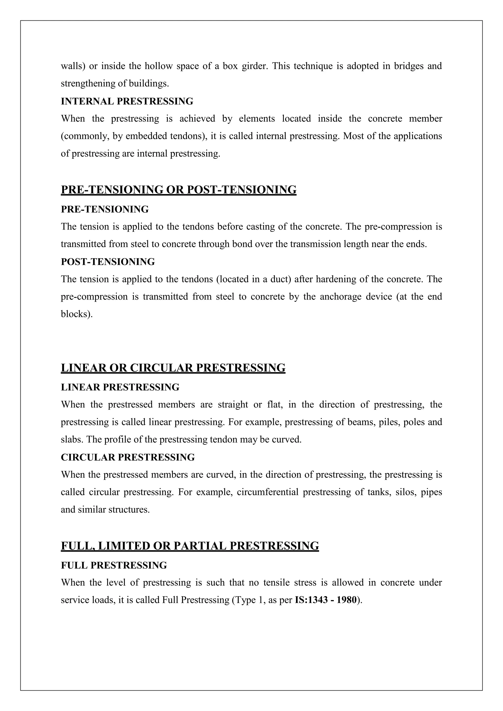 ANALYSIS & DESIGN ASPECTS OF PRE-STRESSED MEMBERS USING F.R.P. TENDONS ...