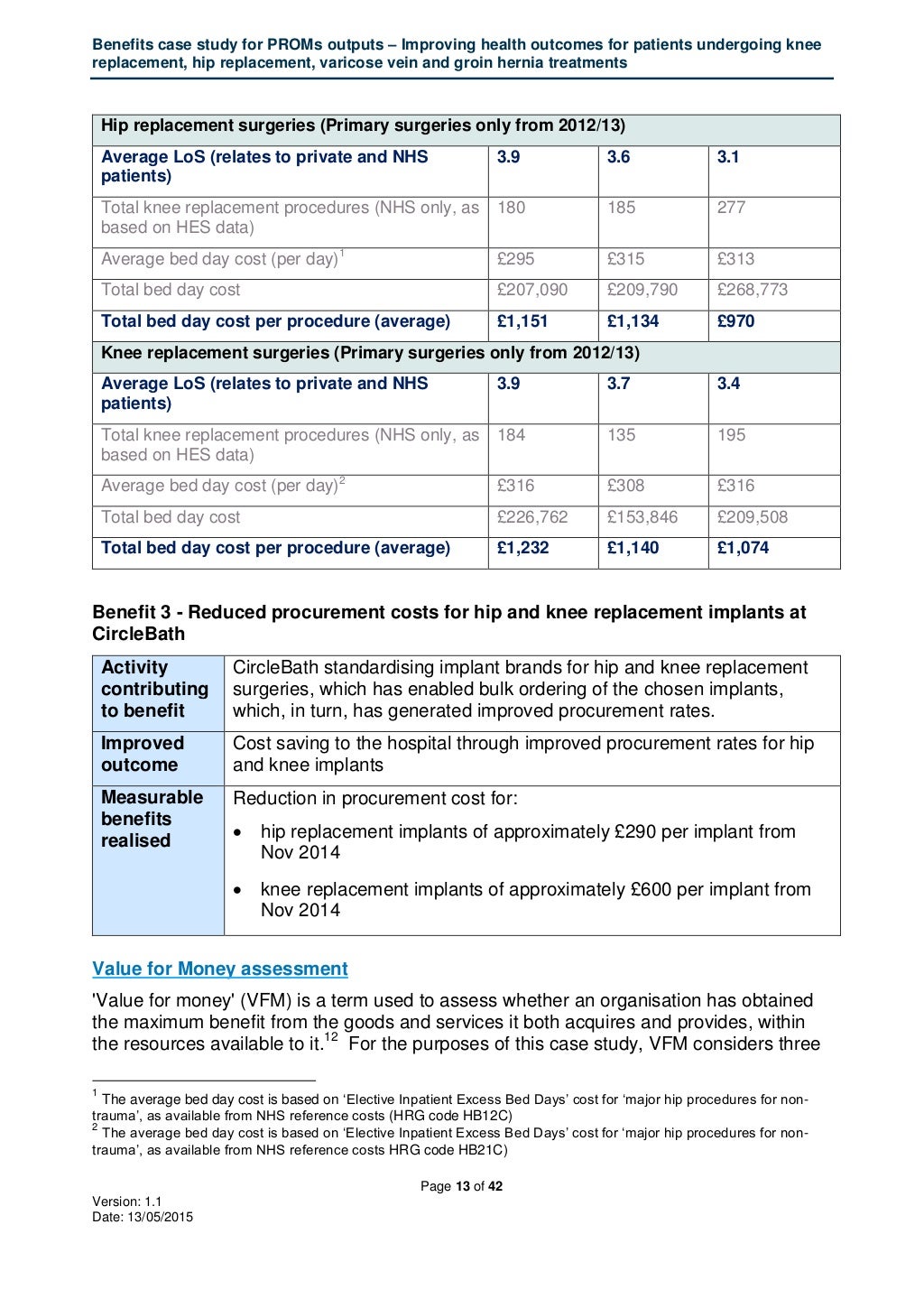 Benefits case study: 'Patient Reported Outcome Measures (PROMs)' outp… Benefits case study: 'Patient Reported Outcome Measures (PROMs)' outp…