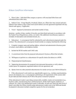 GiveNeed BARDA Full Proposal Guidance and Template | PDF