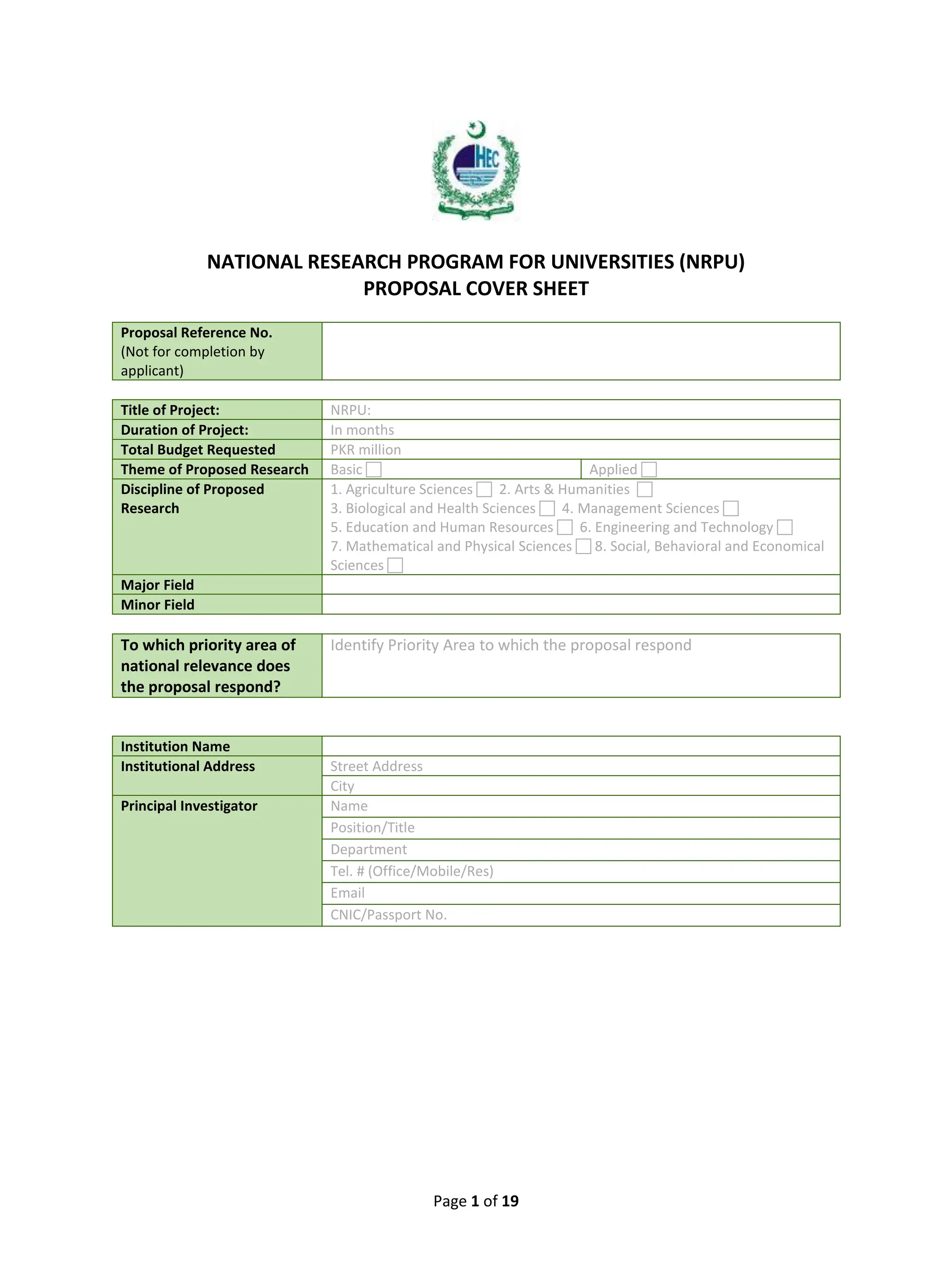 Full Proposal Template - NRPU (2HEC).docx