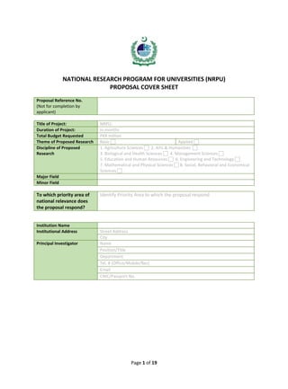 Full Proposal Template - NRPU (2HEC).docx