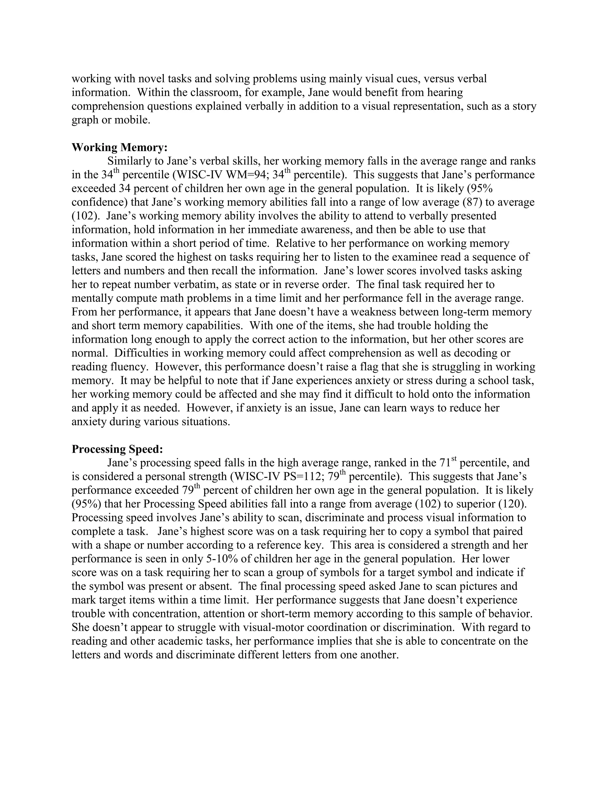 Full Psychological Report.Sample | DOCX