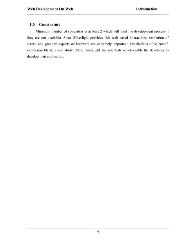 Web Development on Web Project Report | PDF | Web Development | Internet