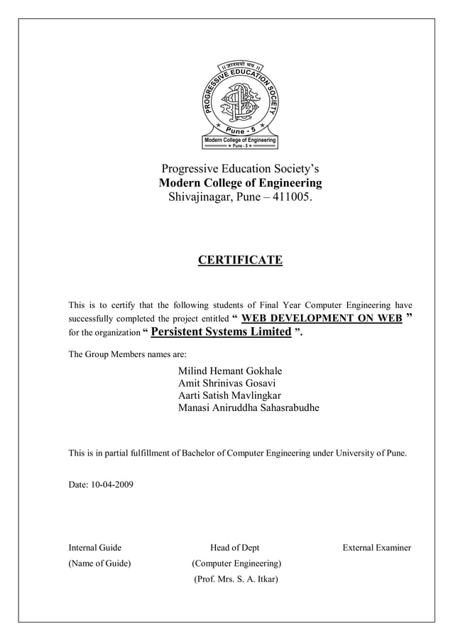 Web Development on Web Project Report | PDF | Web Development | Internet