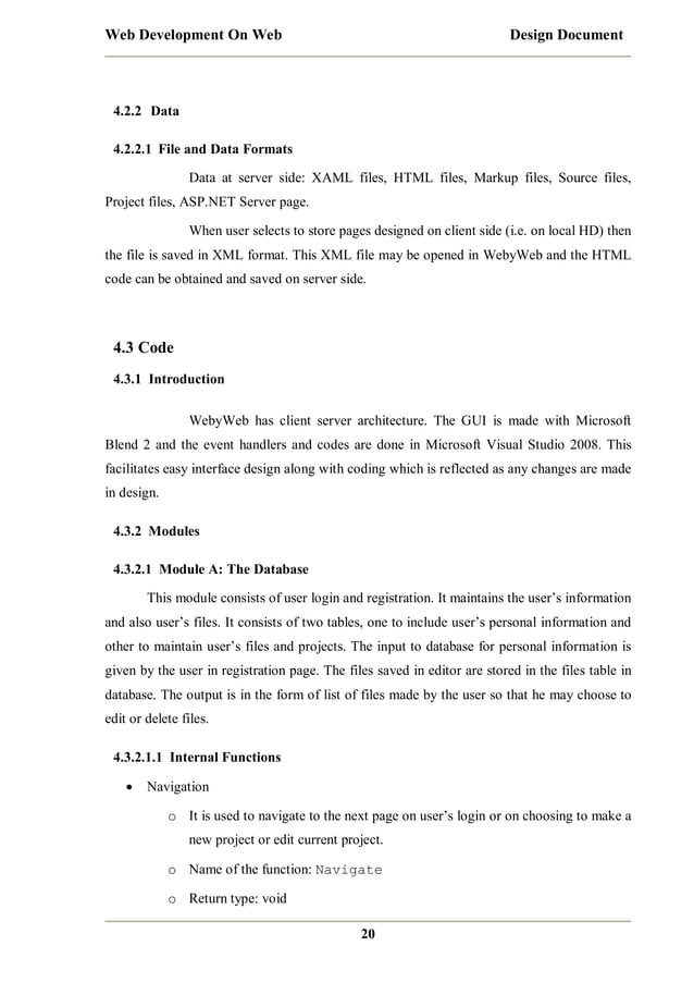 Web Development on Web Project Report | PDF | Web Development | Internet