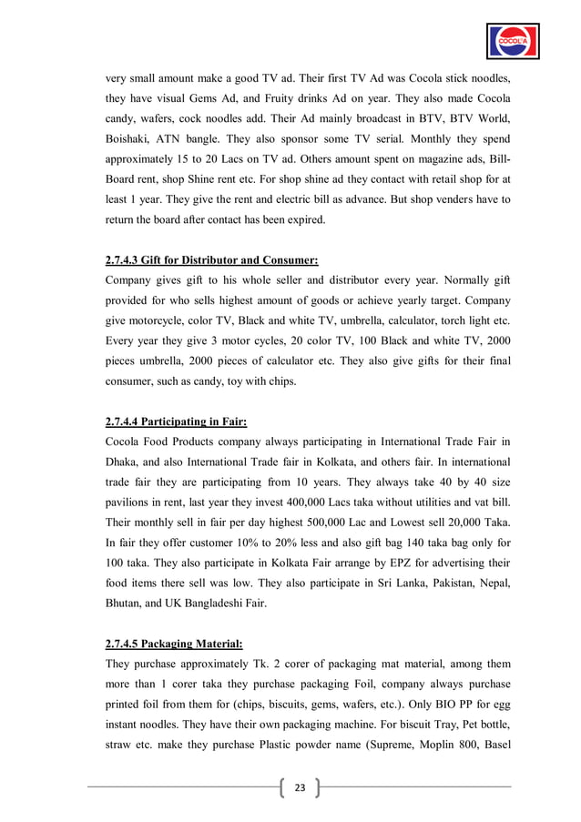 Internship Report BBA | PDF