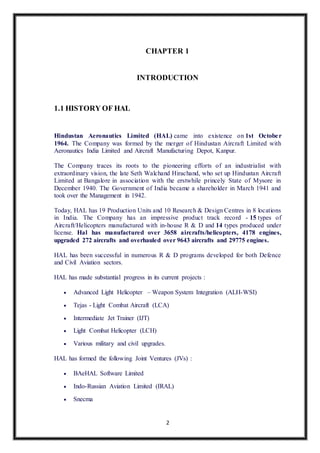 HAL training report | DOCX