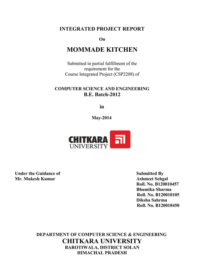 Project Report on Grocery Store Website | PDF