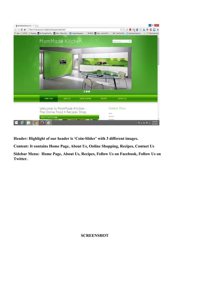 Project Report on Grocery Store Website | PDF