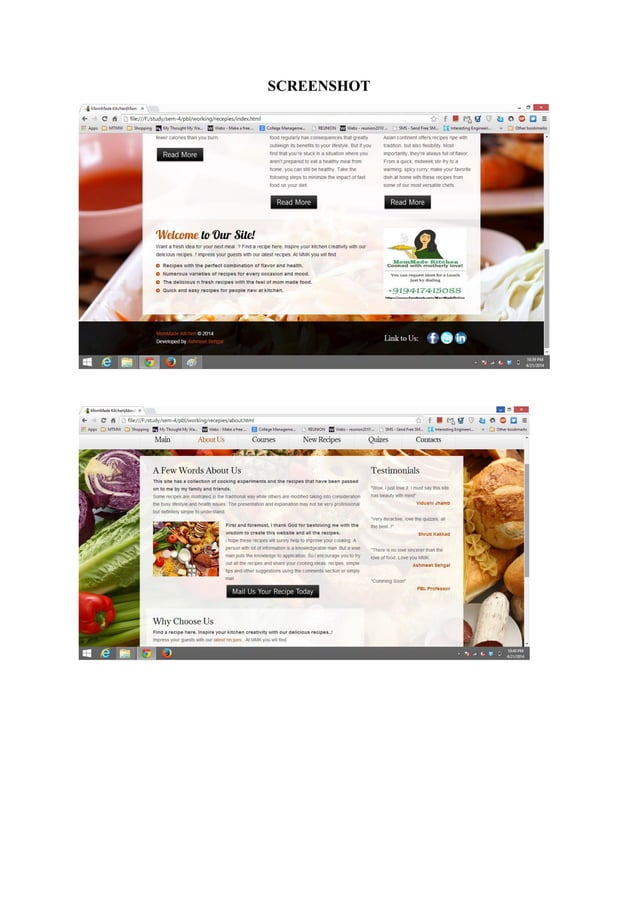 Project Report on Grocery Store Website | PDF
