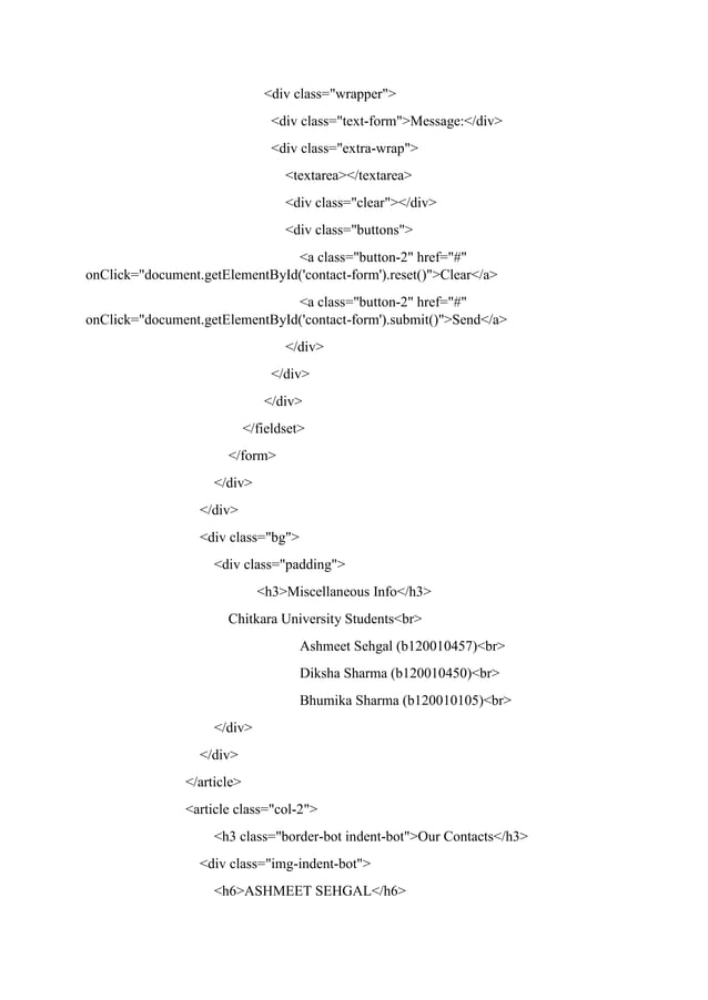 Project Report on Grocery Store Website | PDF