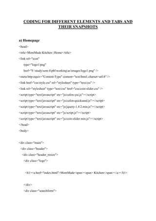 Project Report on Grocery Store Website | PDF