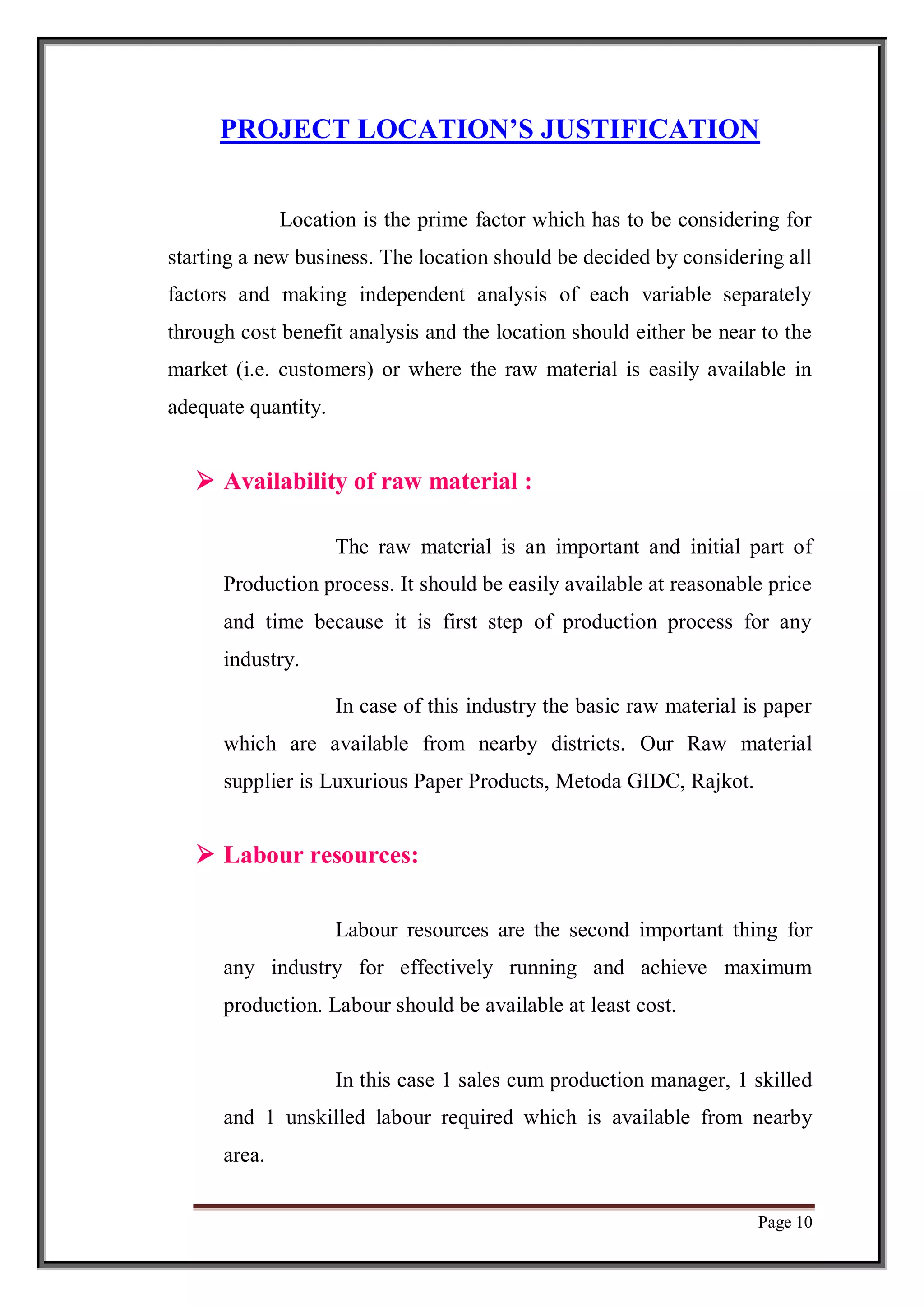 PRODUCT PROJECT REPORT | PDF