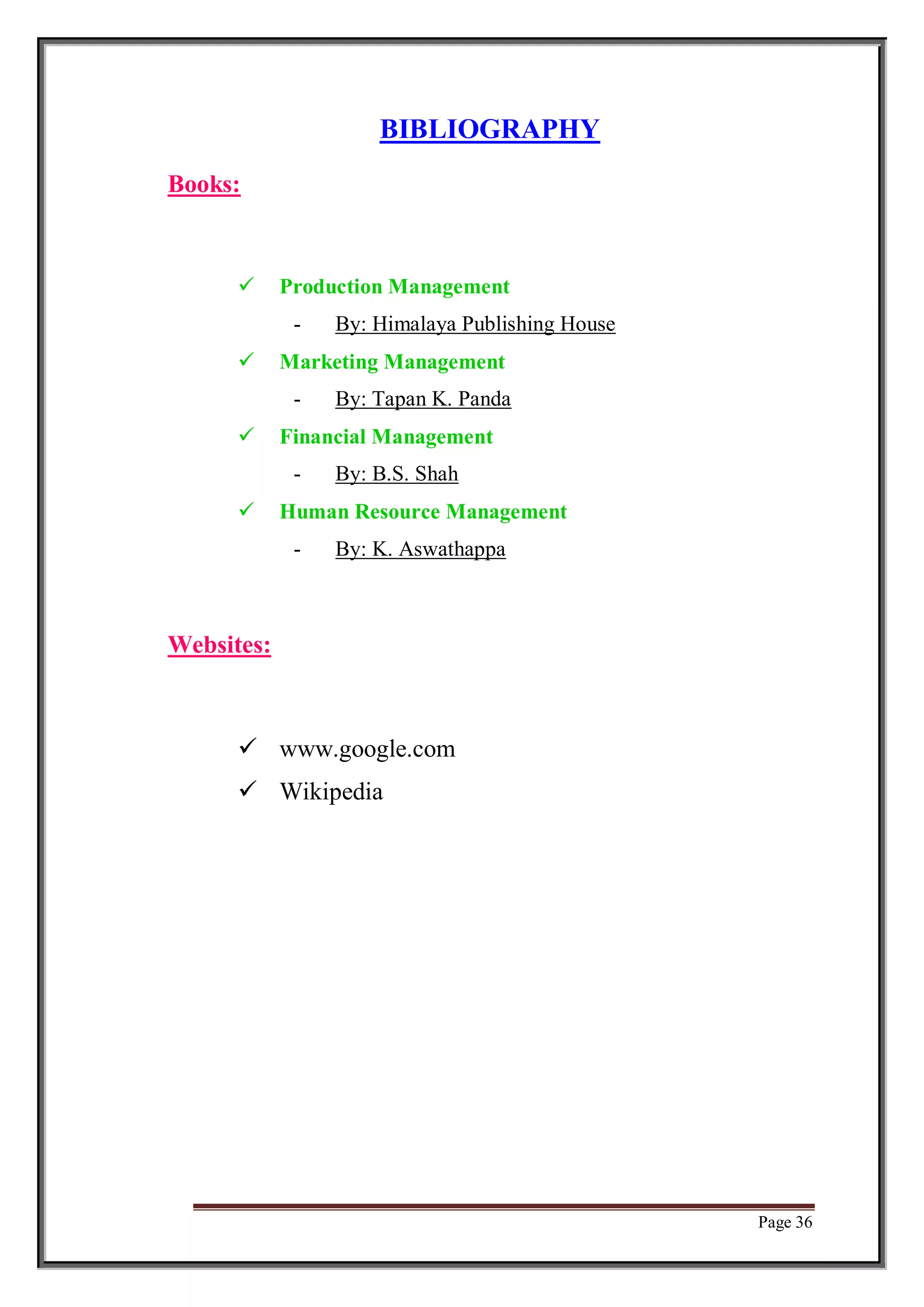 PRODUCT PROJECT REPORT | PDF