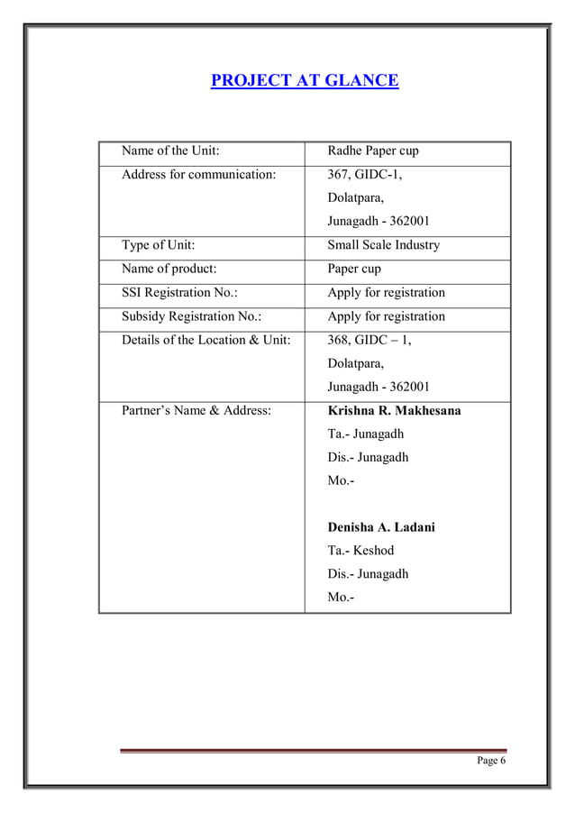 PRODUCT PROJECT REPORT | PDF | Industrial Property | Real Estate