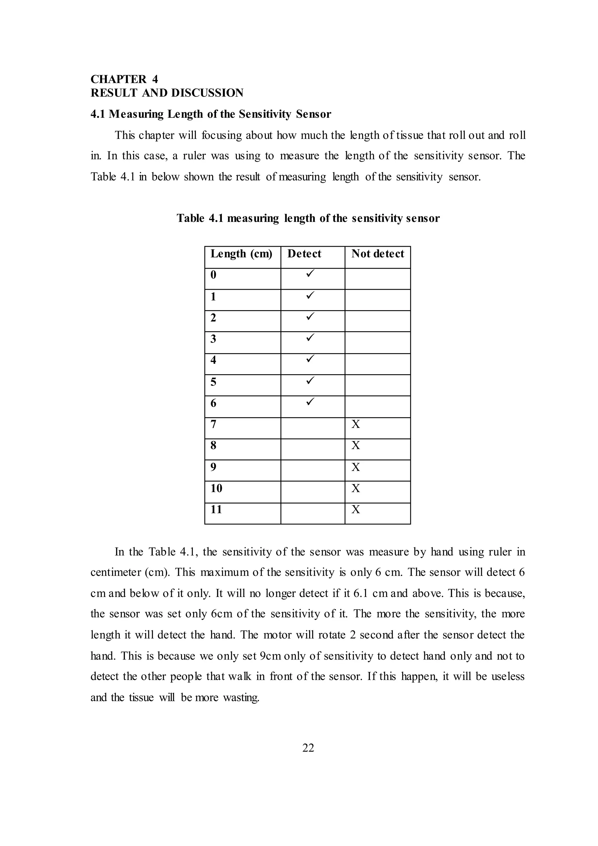 Full report Final Year Project ( SMART TISSUE DISPENSER) | DOCX