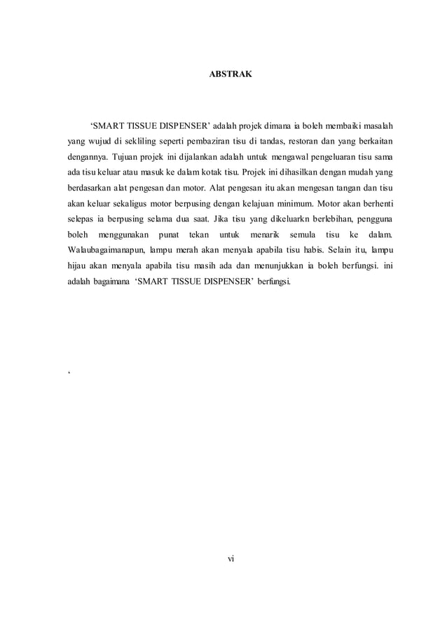Full report Final Year Project ( SMART TISSUE DISPENSER) | DOCX | Home ...