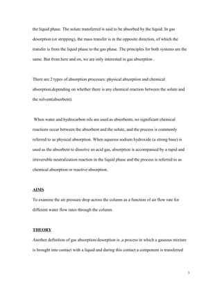 Full report gas absorption | DOC