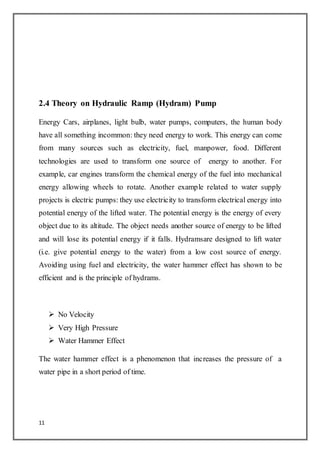 Full report of hydraulic ramp pump | DOCX