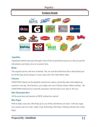 PepsiCo Full Report | PDF