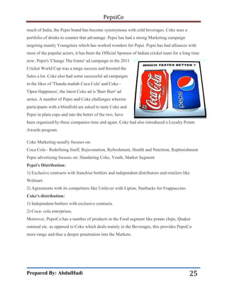 PepsiCo Full Report | PDF