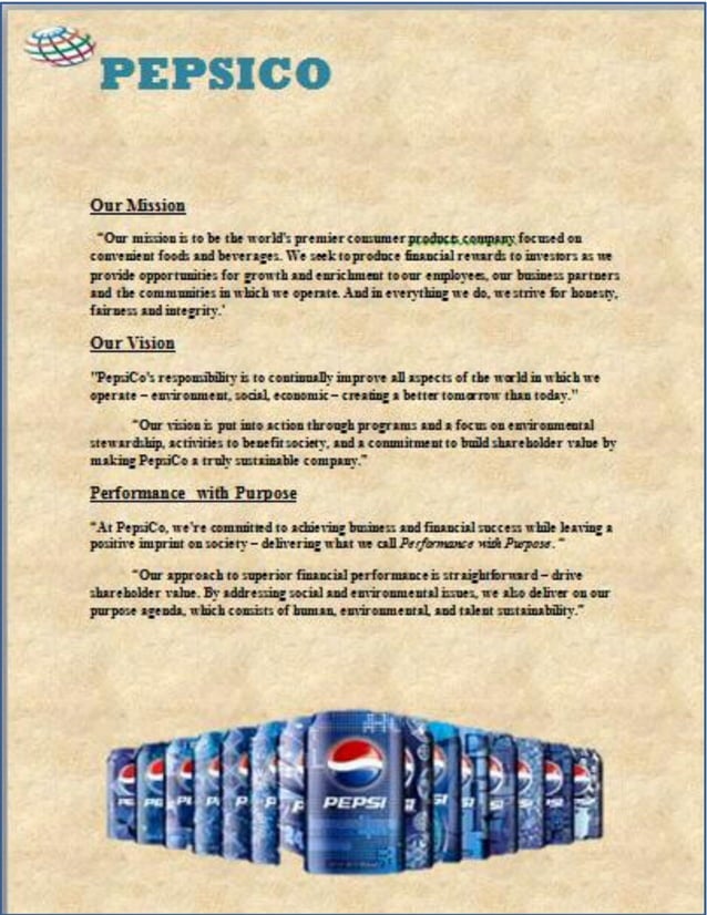 PepsiCo Full Report | PDF
