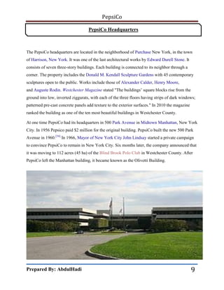 PepsiCo Full Report | PDF