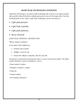 Full report on light peak technology | DOCX
