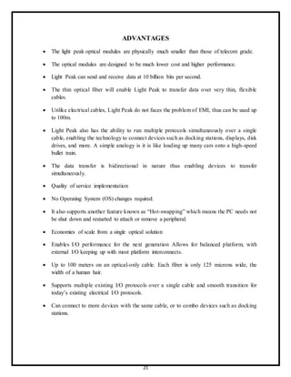 Full report on light peak technology | DOCX