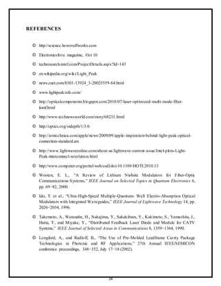Full report on light peak technology | DOCX