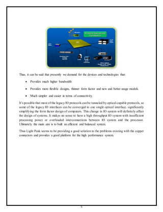 Full report on light peak technology | DOCX