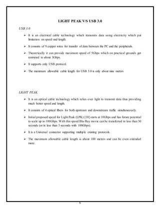 Full report on light peak technology | DOCX