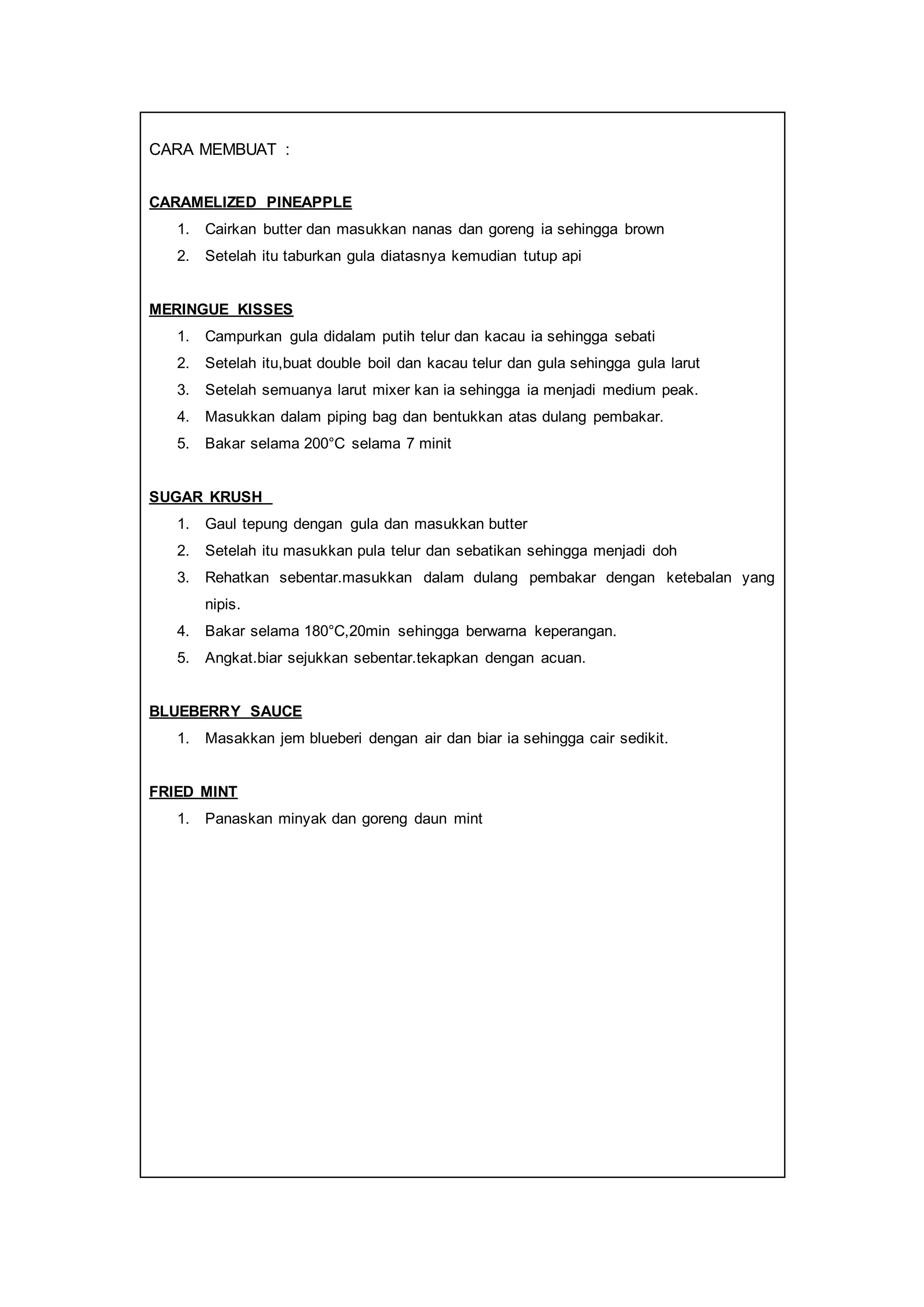 Full resepi standard (american service) | DOCX