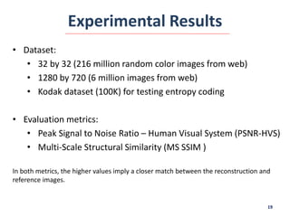 Full resolution image compression with recurrent neural networks | PPT