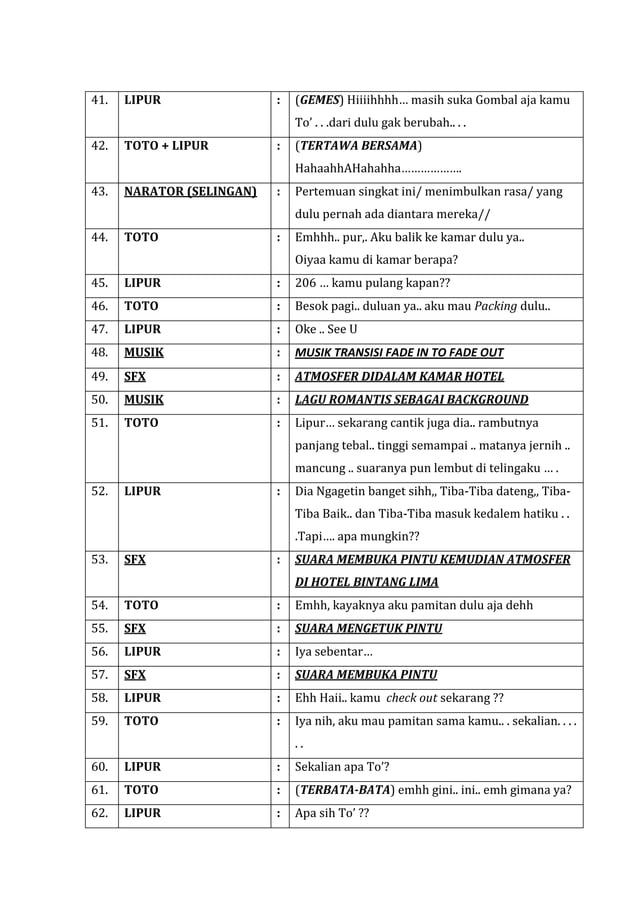 Fullscript drama radio | DOCX