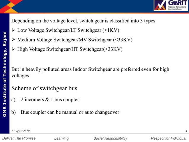 HT and LT SWITCHGEAR | PPTX