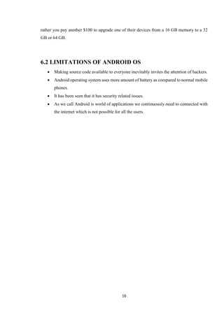 Seminar Report on Android OS | PDF