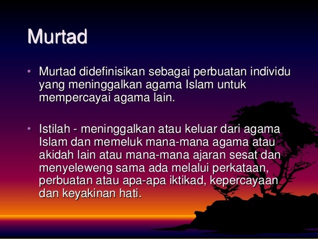 Murtad Bukan Hak Asasi